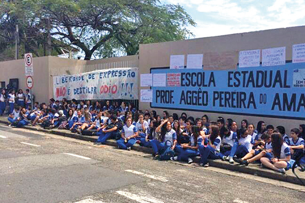 Trabalho de alunos da escola Aggêo é alvo de censura